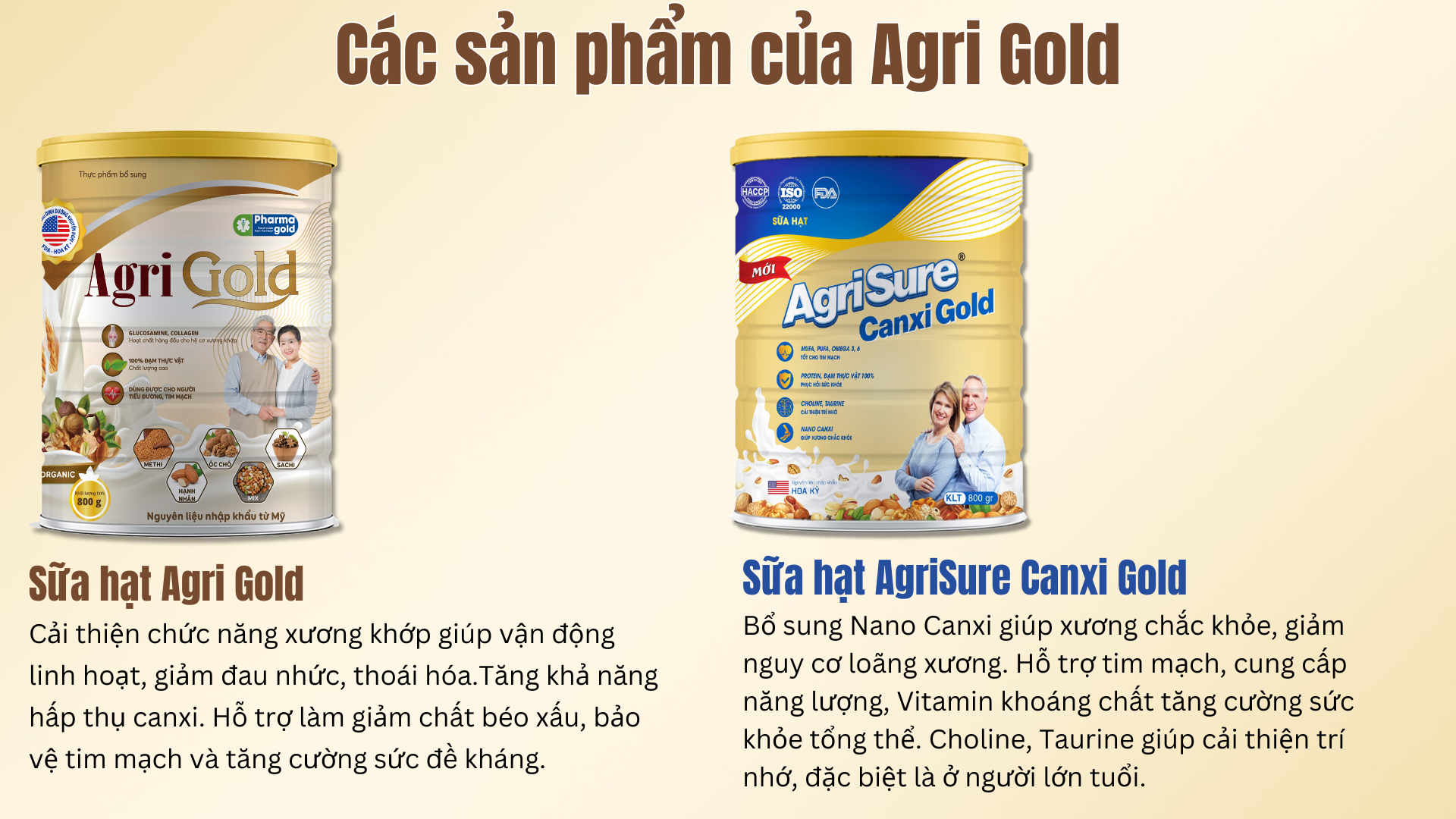 Sữa Hạt Agri Gold